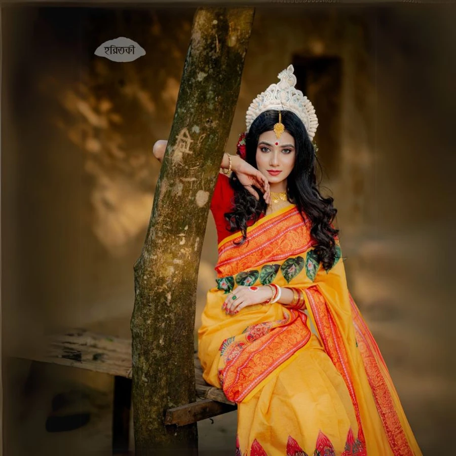 Pan Pata Art Silk Saree | Buy Eid Sarees Online at Best Price in Bangladesh