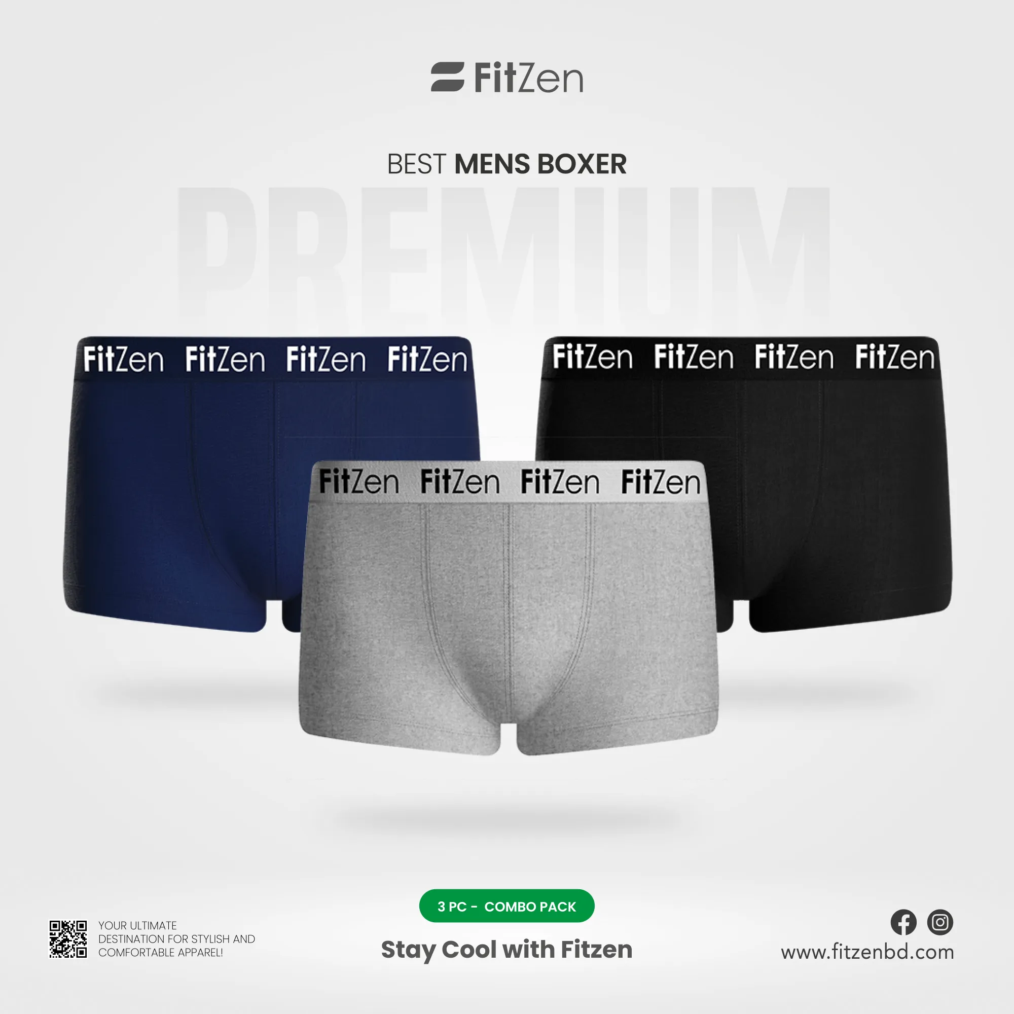 fitzen mens boxer combo pack